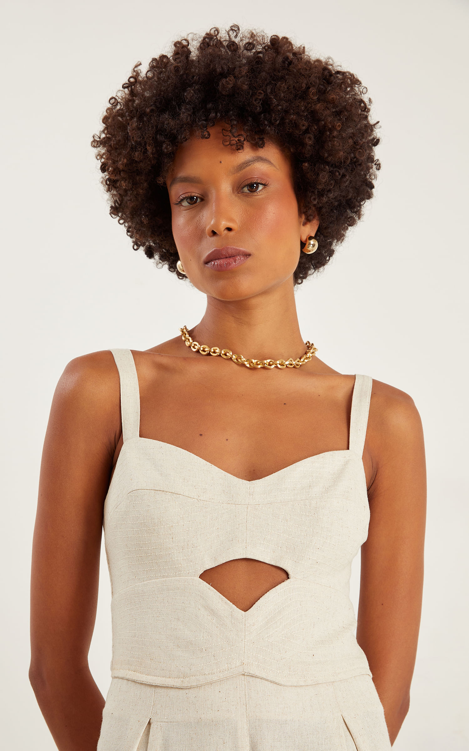 MACACÃO PESPONTO LINHO SOUL - LIZIE